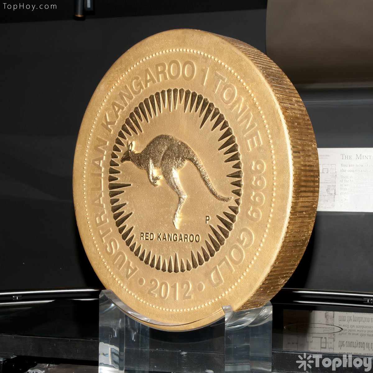 moneda en autralia de una tonelada de oro - TopHoy