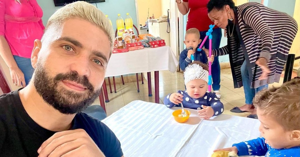 Actor cubano Alejandro Cuervo entrega ayuda a niños sin amparo filial ...