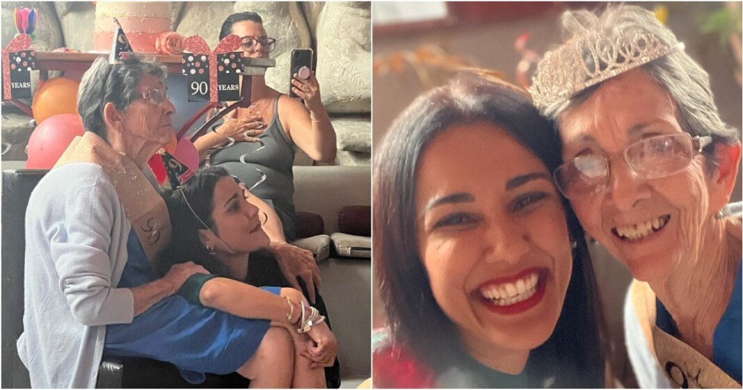 Actriz cubana Camila Arteche celebra los 90 años de su abuela